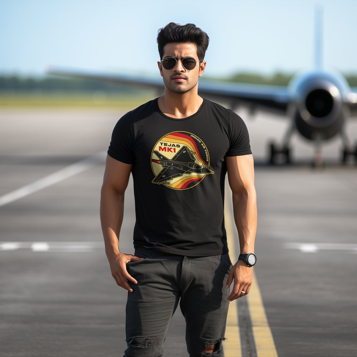 LCA Tejas: Mission Ready Black T-Shirt – A47